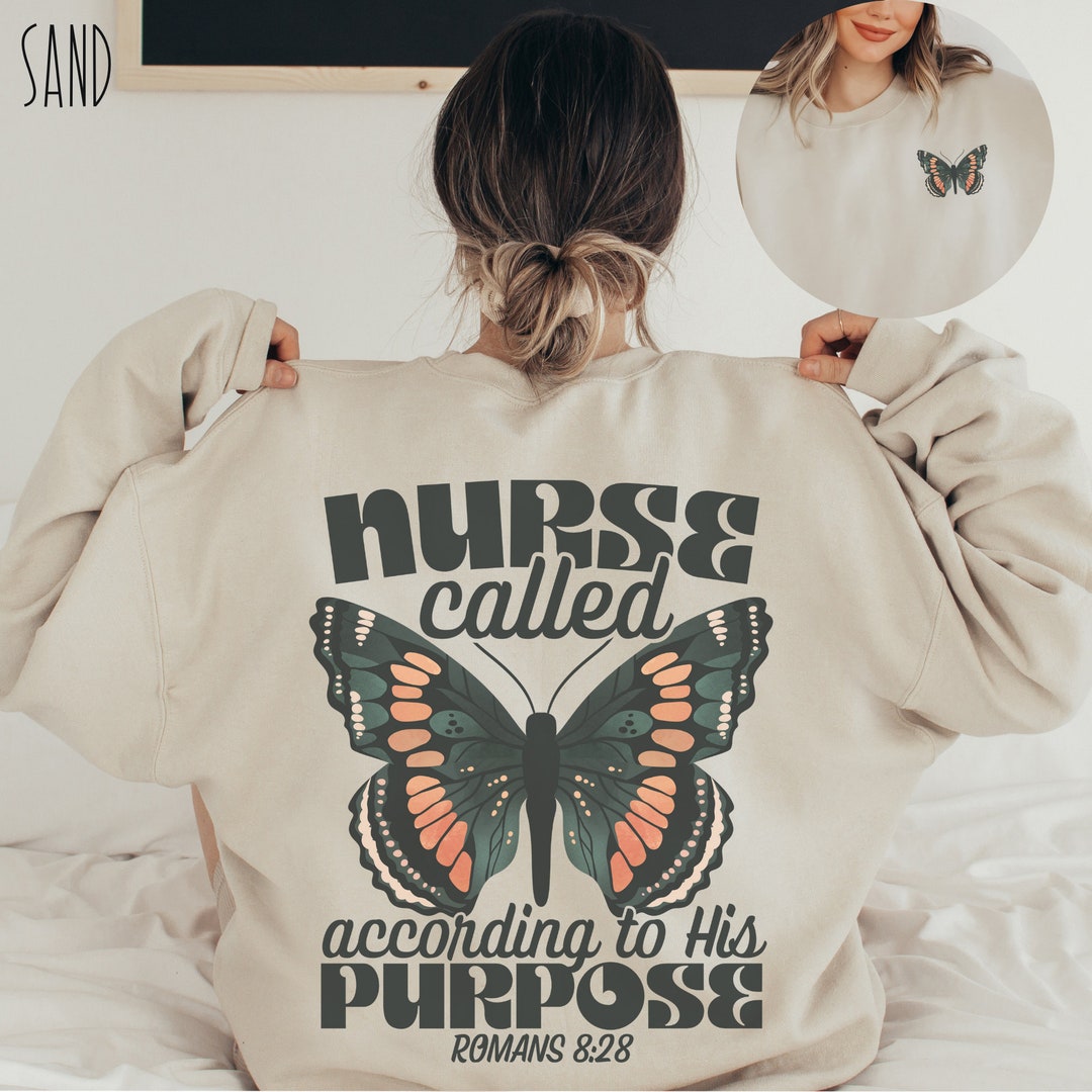 Christian Nurse Crewneck Sweatshirt, Christian Apparel, Religious Nurse ...