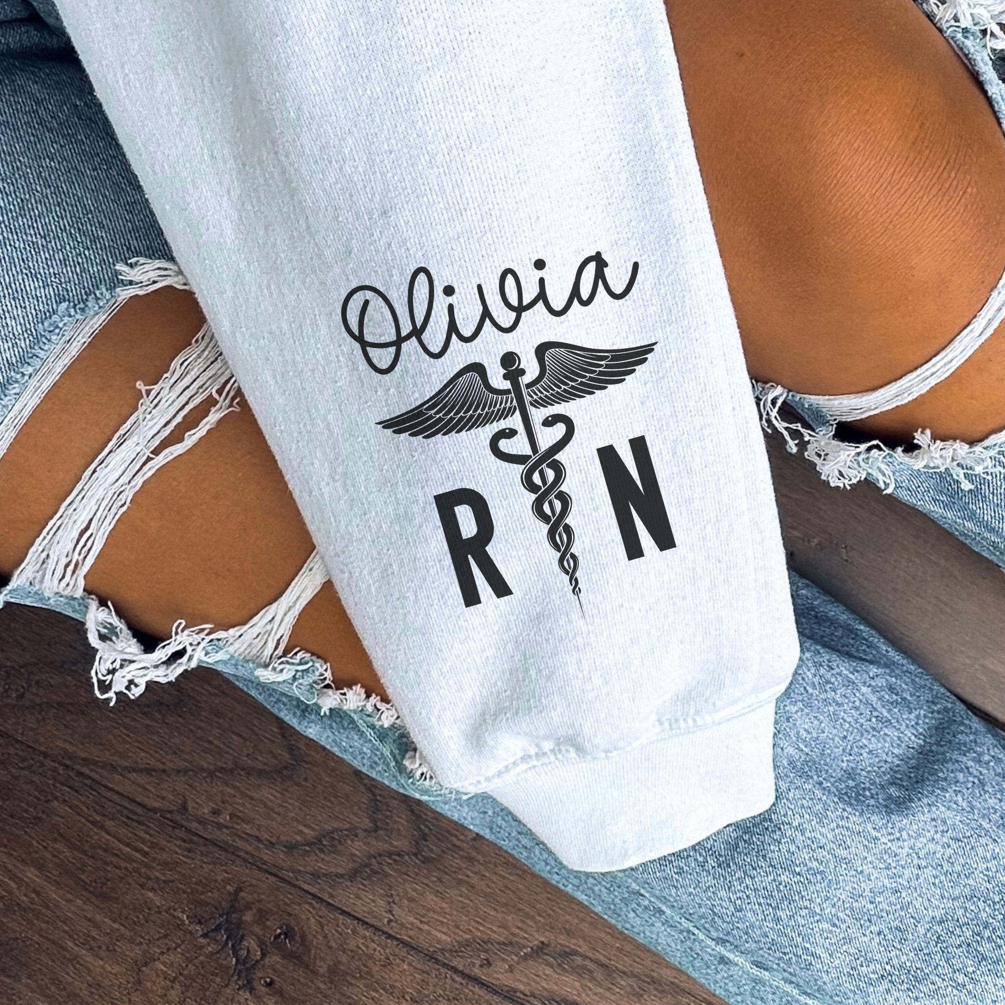 Personalized Neuro ICU Nurse Crewneck Sweatshirt, Custom Name Neuro ...