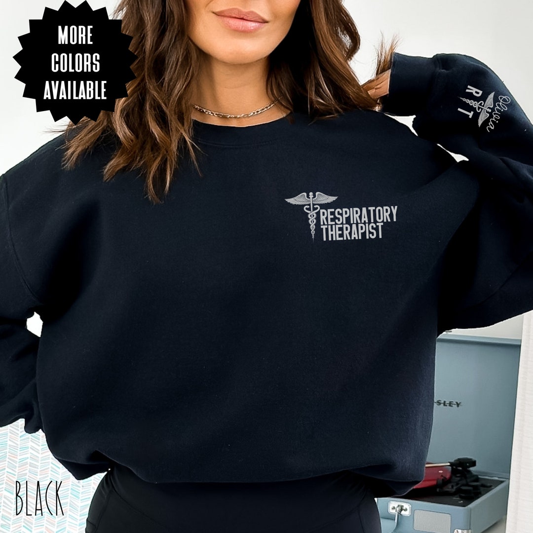 Personalized Respiratory Therapist Crewneck Sweatshirt, Custom Name RT ...
