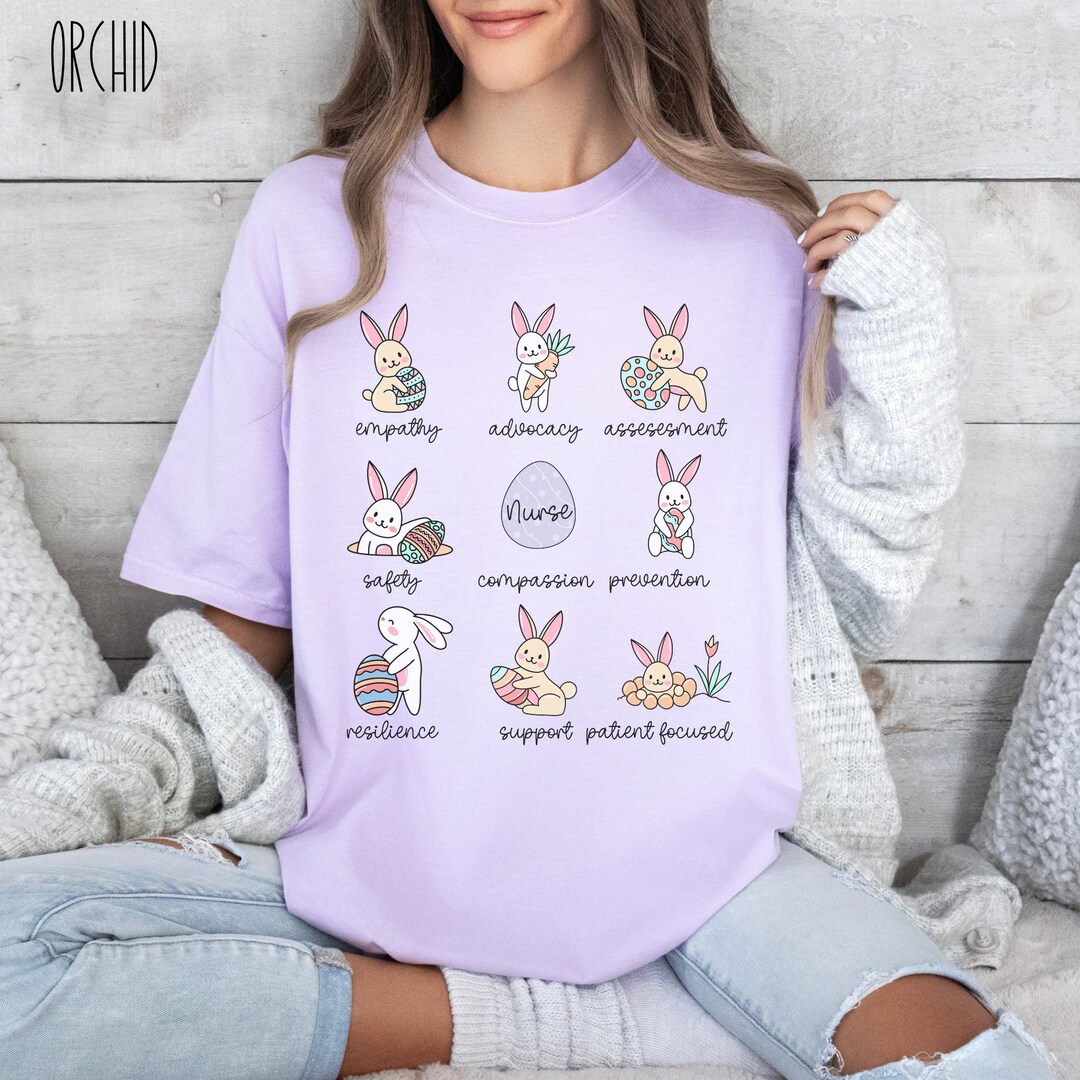 Nurse Easter Shirt, Easter Nursing Shirt, Cute Easter Bunny T Shirt ...