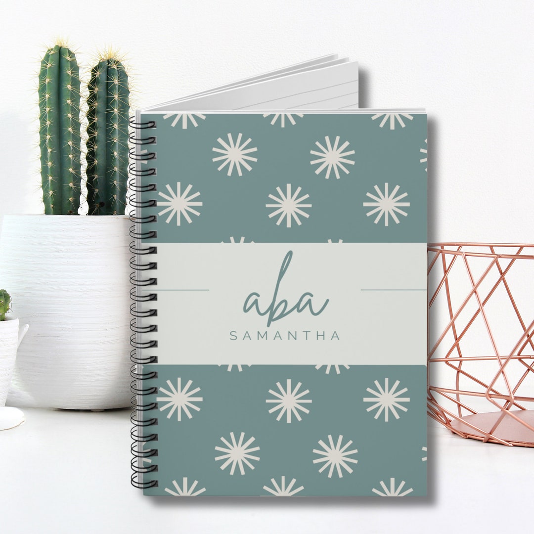 Personalized ABA Notebook, Spiral Custom ABA Therapist Notebook, ABA ...