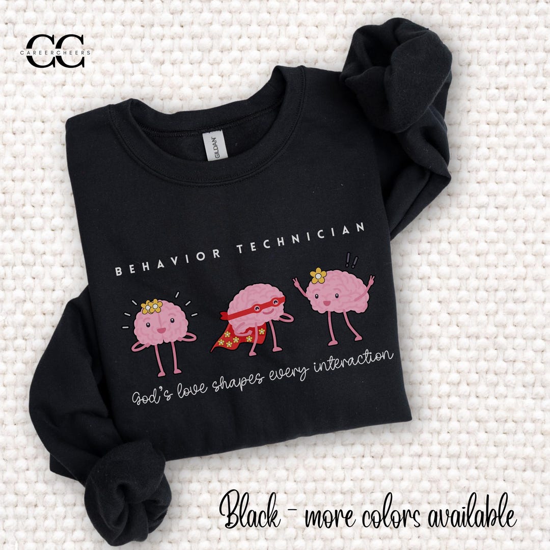 Trendy Christian RBT Sweatshirt, Cute Religious Behavior Therapist ...
