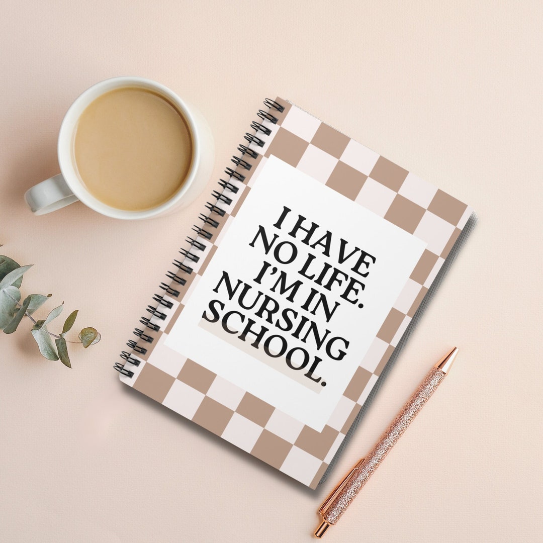 Retro Student Nurse Notebook, Nursing Student Gift, Nursing School ...