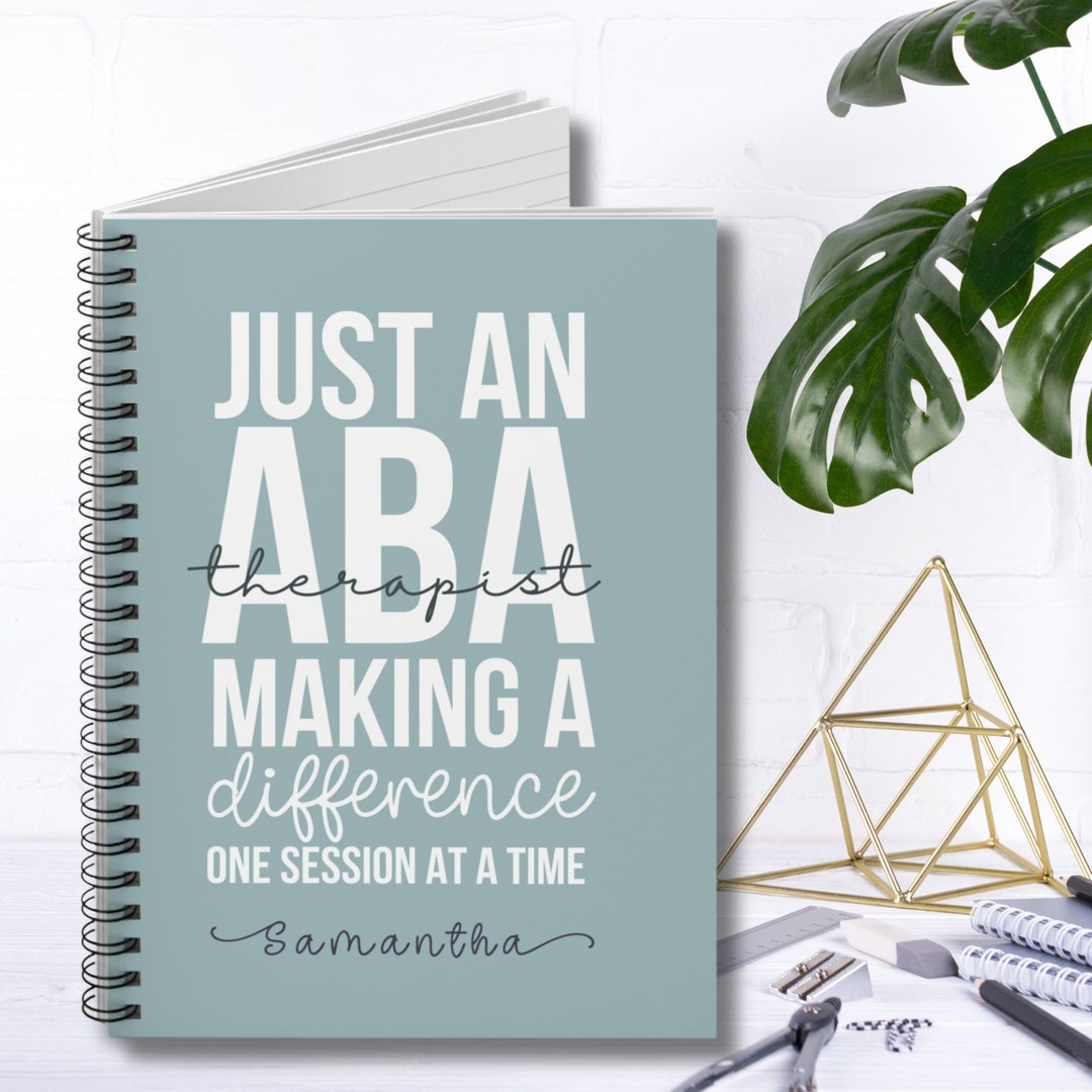 Personalized ABA Notebook, Spiral Custom ABA Therapist Notebook, ABA ...