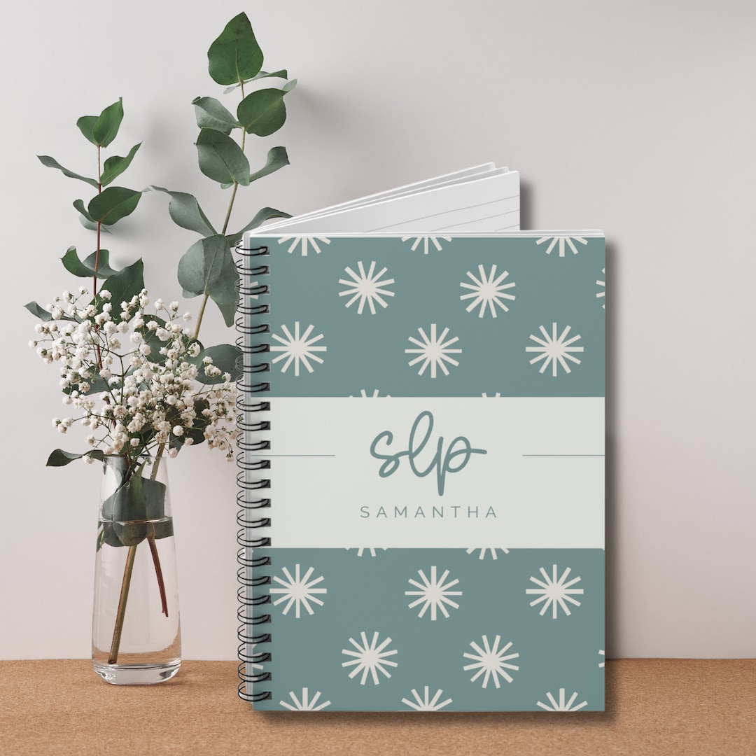 Personalized SLP Notebook, Custom Speech Therapist Notebook, SLP Gift ...
