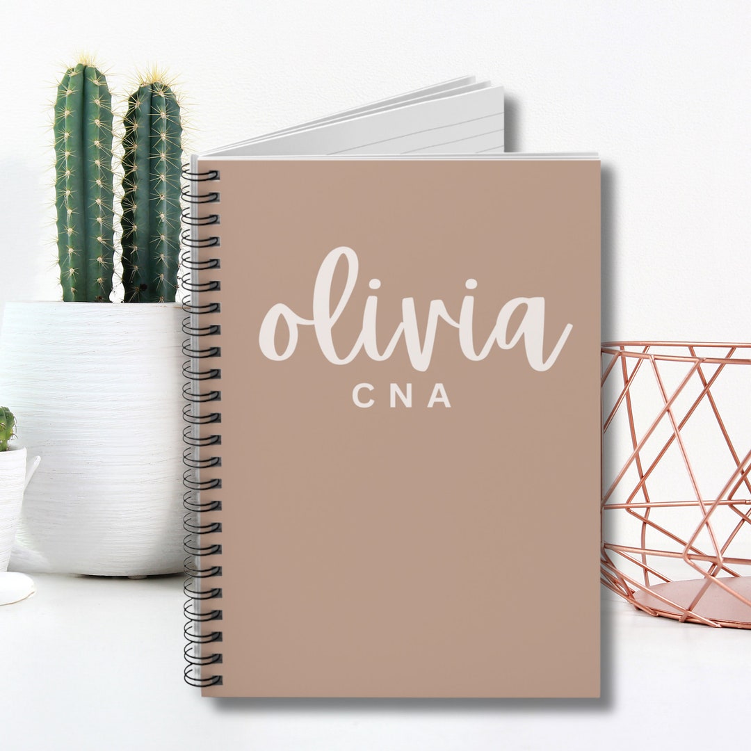 Personalized CNA Notebook, Spiral Custom CNA Notebook, CNA Gift ...