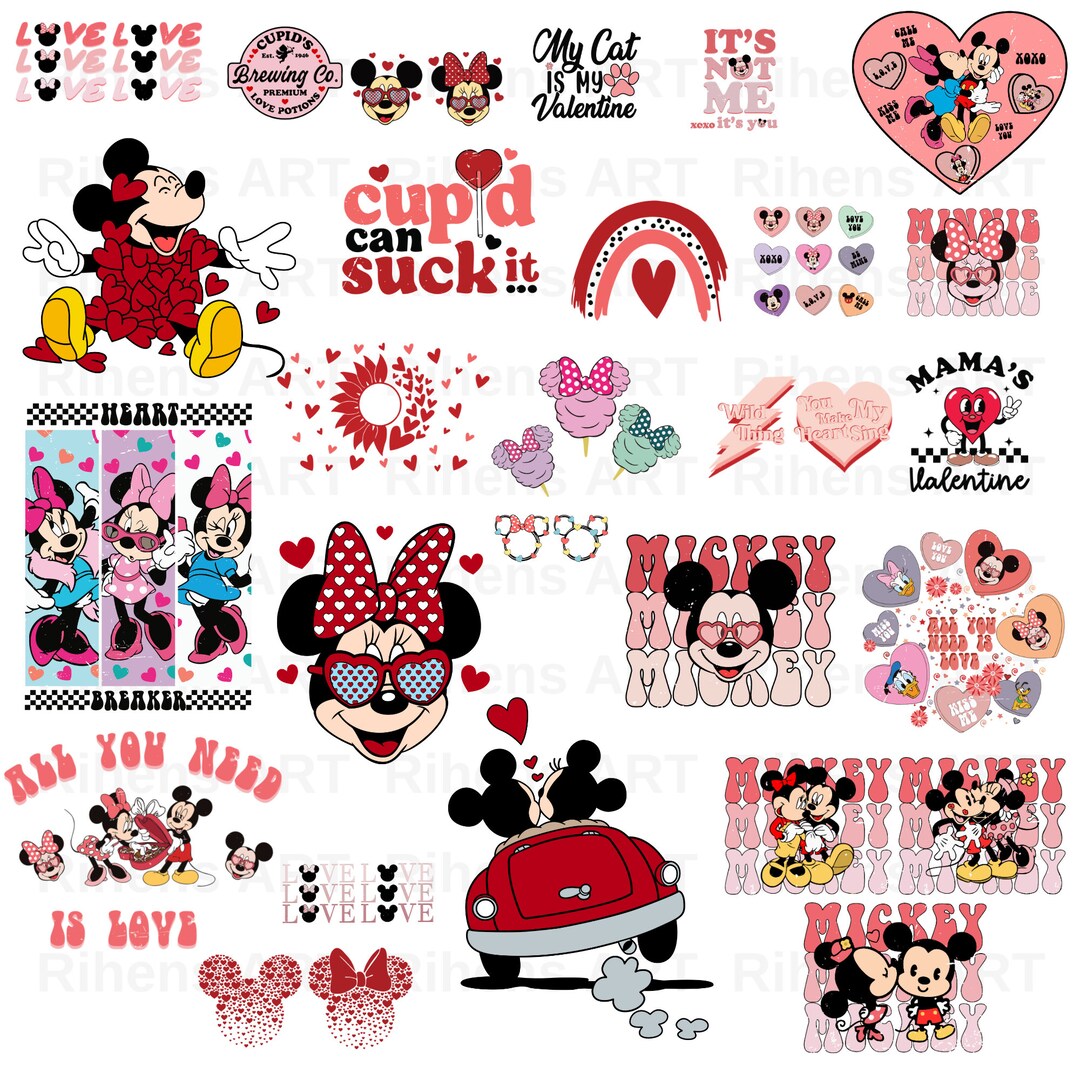 Valentines Day Png, Retro Valentines Day Sublimation Design, Magical ...