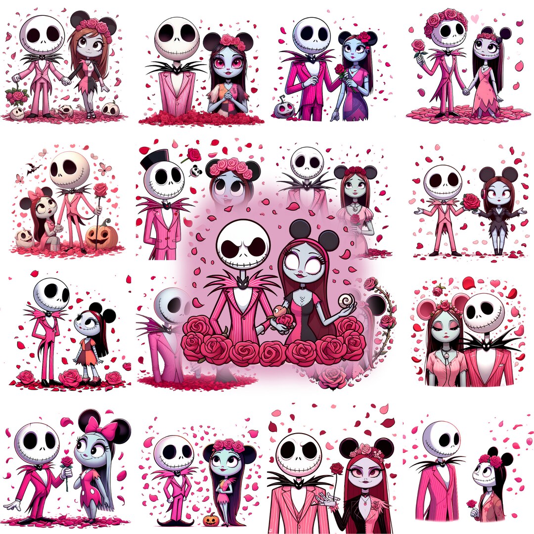 Nightmare Valentine Bundle,horror Valentine Png Bundle,valentine Mouse ...