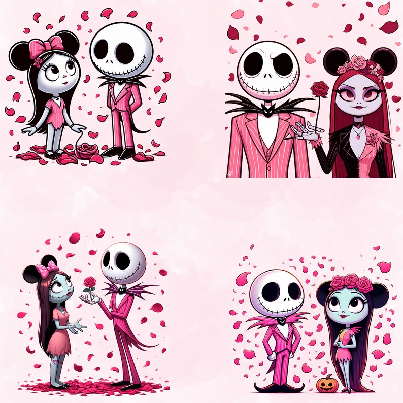 Nightmare Valentine Bundle,horror Valentine Png Bundle,valentine Mouse ...