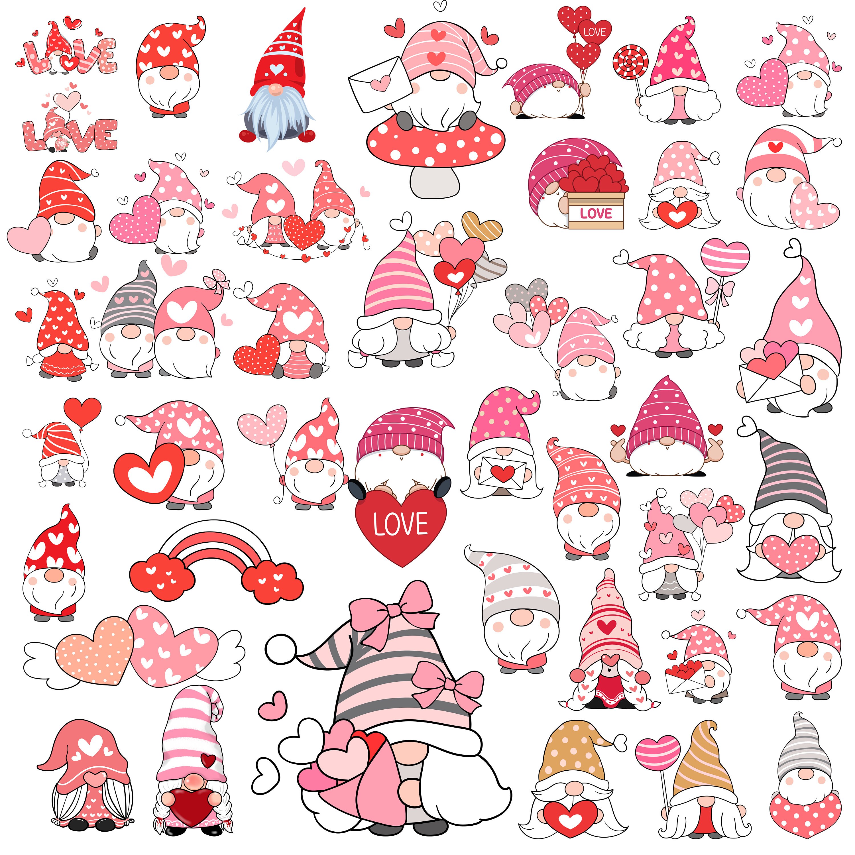 LOVE Gnome Png, Gnome Valentines Day, Gnome Happy Valentines Day ...