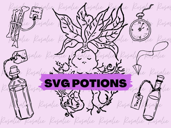 7 Potion Themed SVG Files | Etsy