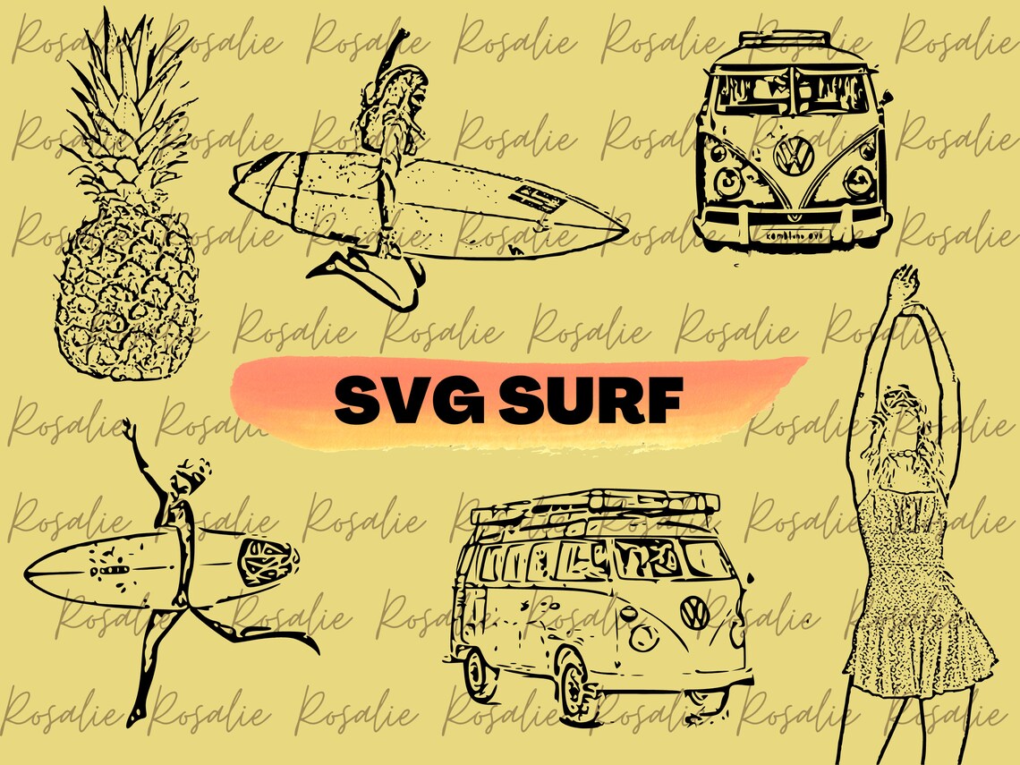 6 Surfing SVG Files - Etsy