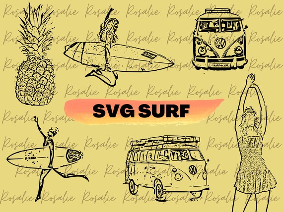 6 Surfing SVG Files | Etsy