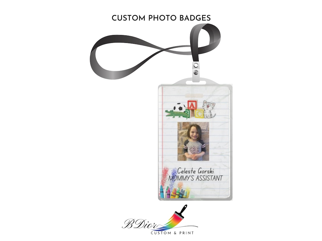 Custom Photo ID Badges Etsy custom-photo-id-badges-etsy