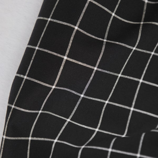 Black and White Checked Fabric - Etsy
