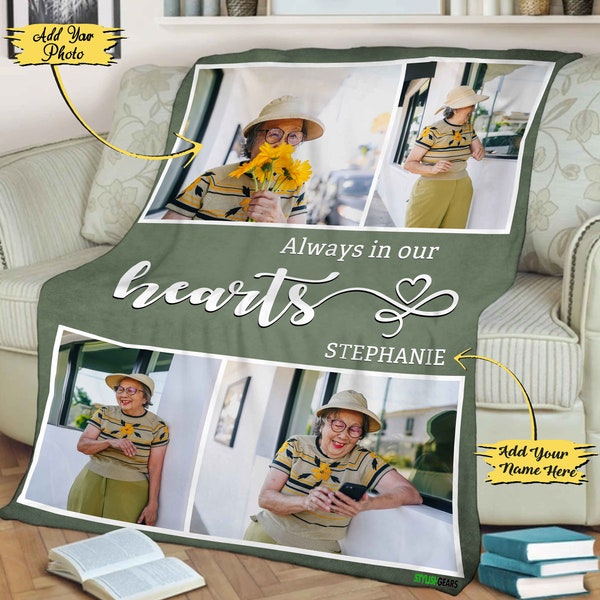 Personalized Memorial Photo Blanket - Etsy