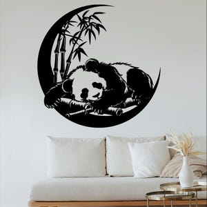 Personalized Metal Panda Wall Decor,custom Family Name Sign Home Decor ...