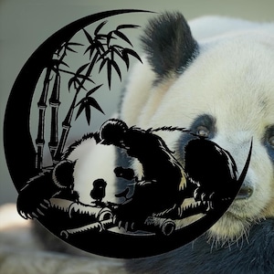 Personalized Metal Panda Wall Decor,custom Family Name Sign Home Decor ...