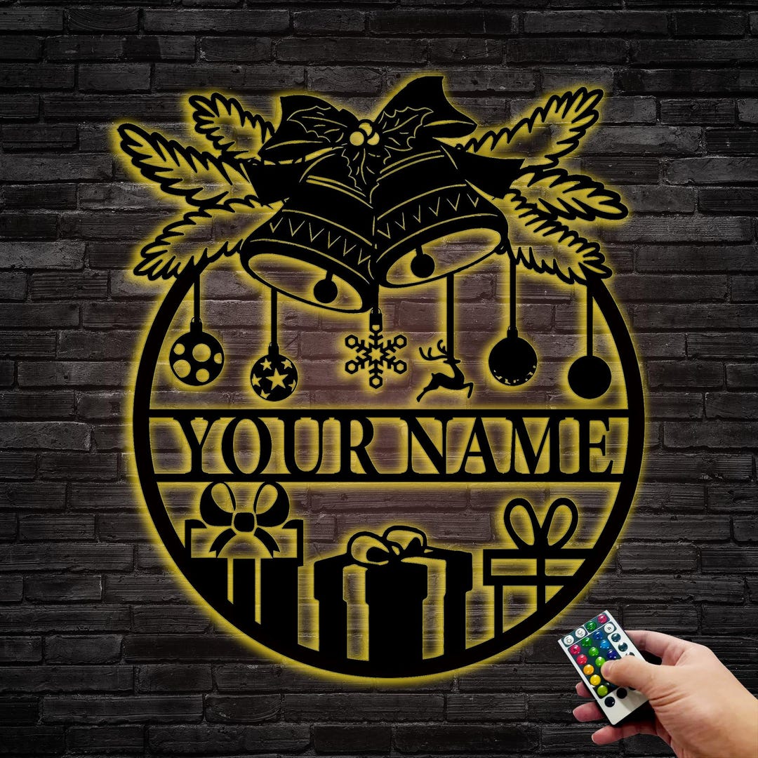 Personalized Christmas Metal Sign,custom Christmas Metal Wall Art ...