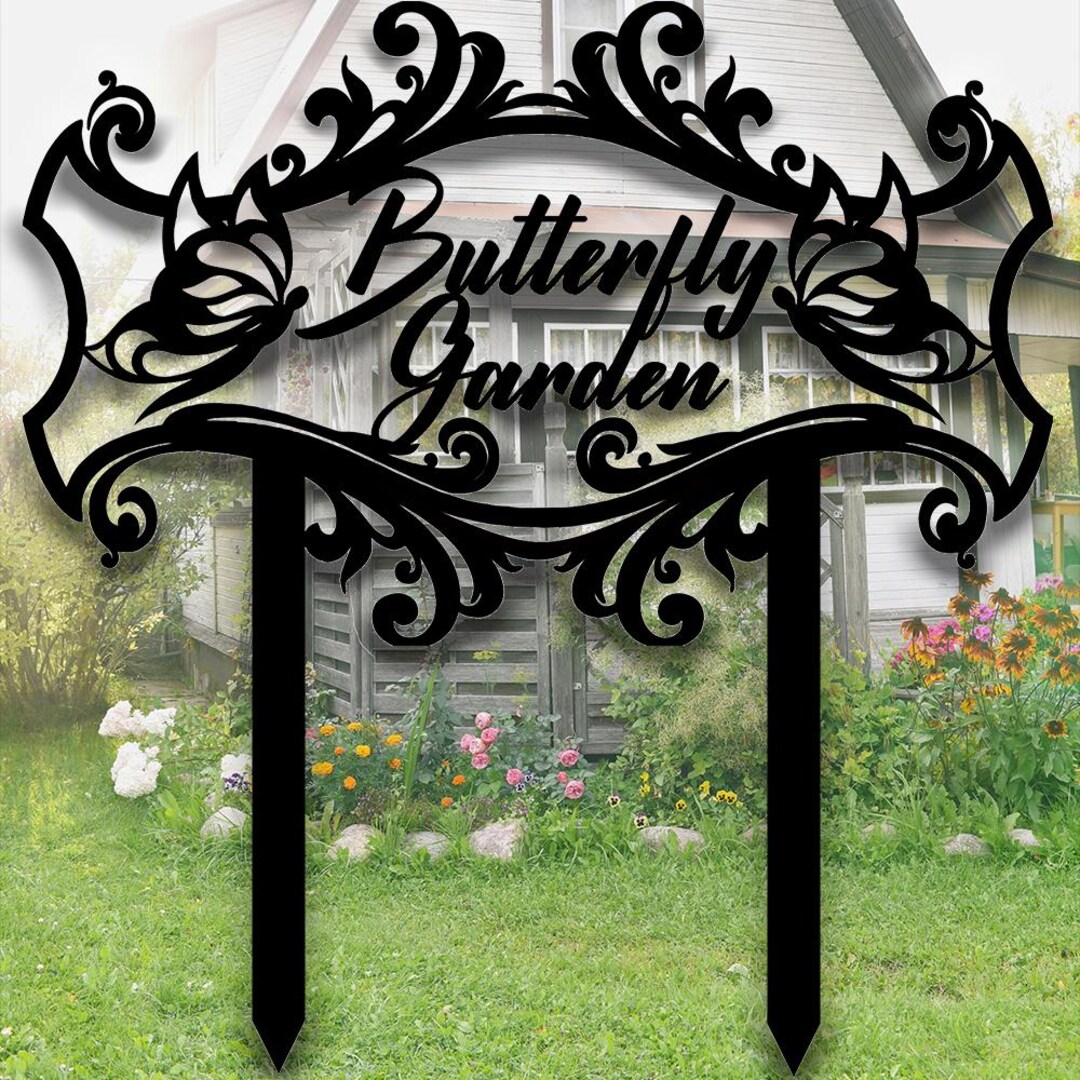 Personalized Metal Garden Sign,custom Metal Garden Sign,metal Garden ...