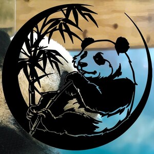 Personalized Metal Panda Wall Decor,custom Family Name Sign Home Decor ...