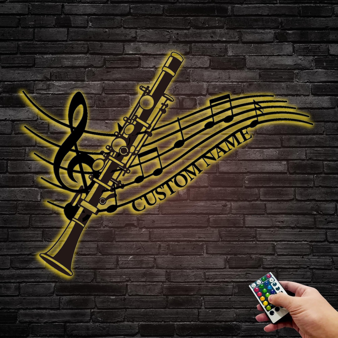 Personalized Name Sign Music Room Wall Art Decor,custom Music Room ...