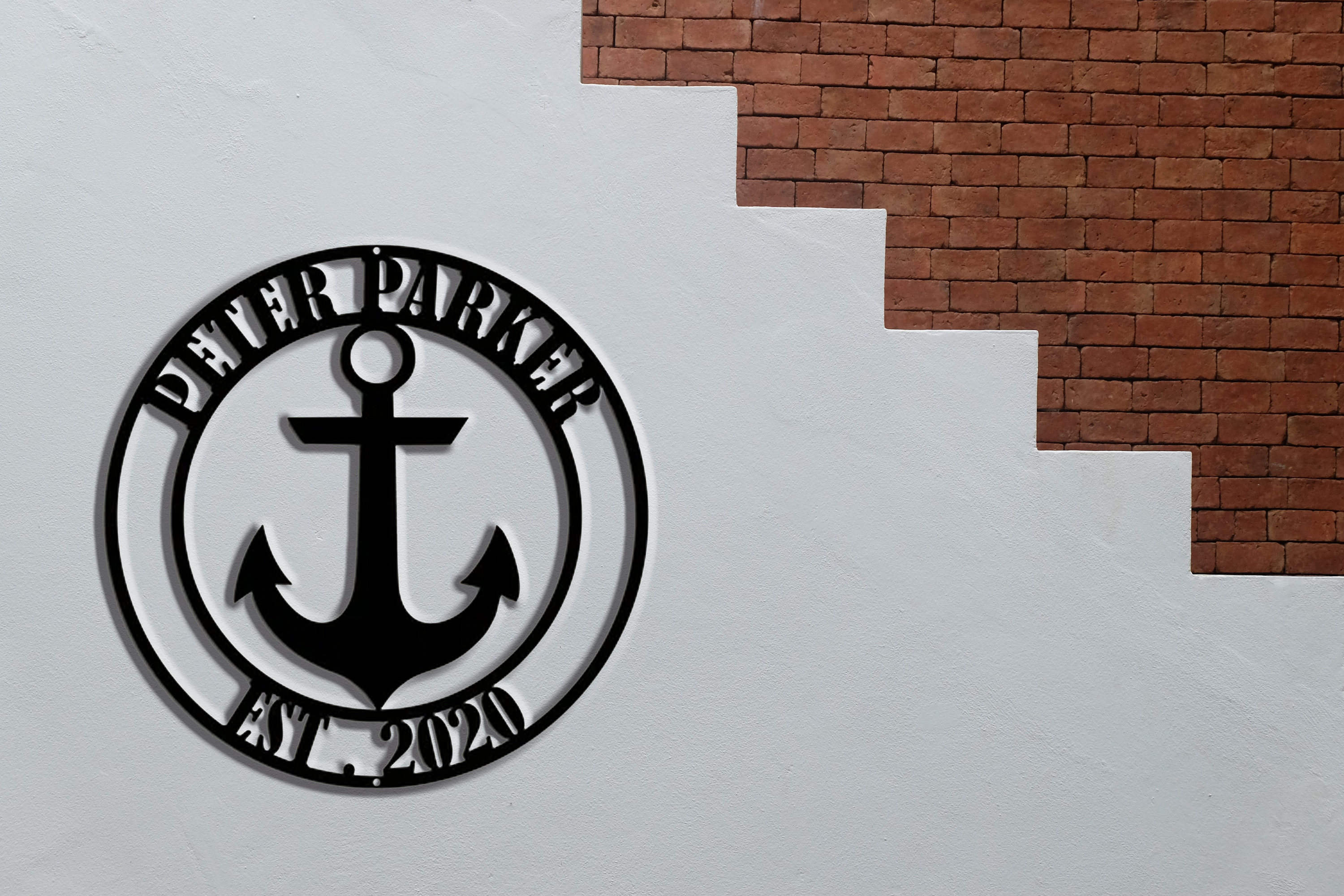 Personalized Anchor Metal Sign Anchor Wall Decor Metal - Etsy