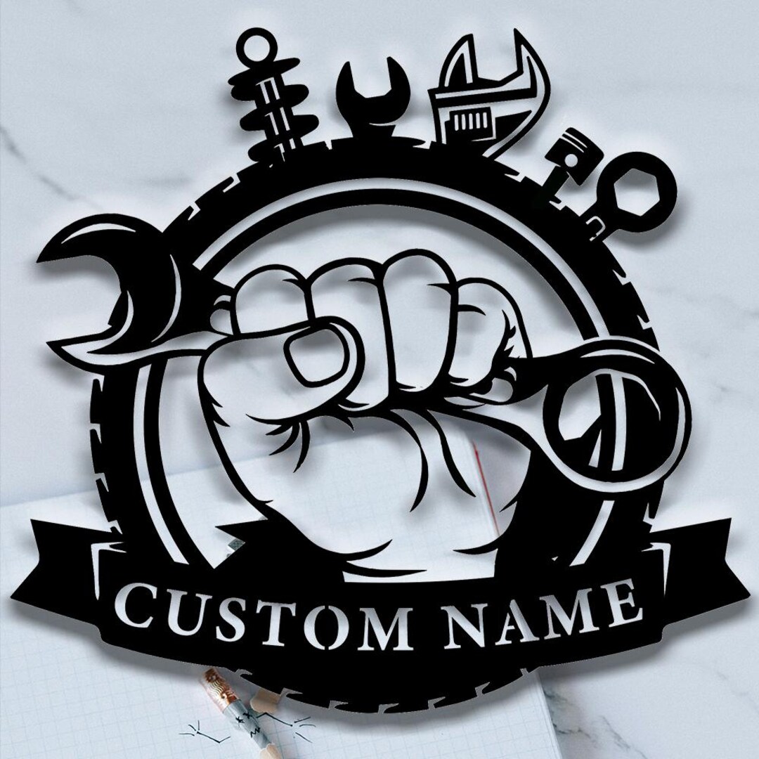 Personalized Metal Workshop Sign,custom Tools Metal Signs,dad’s ...