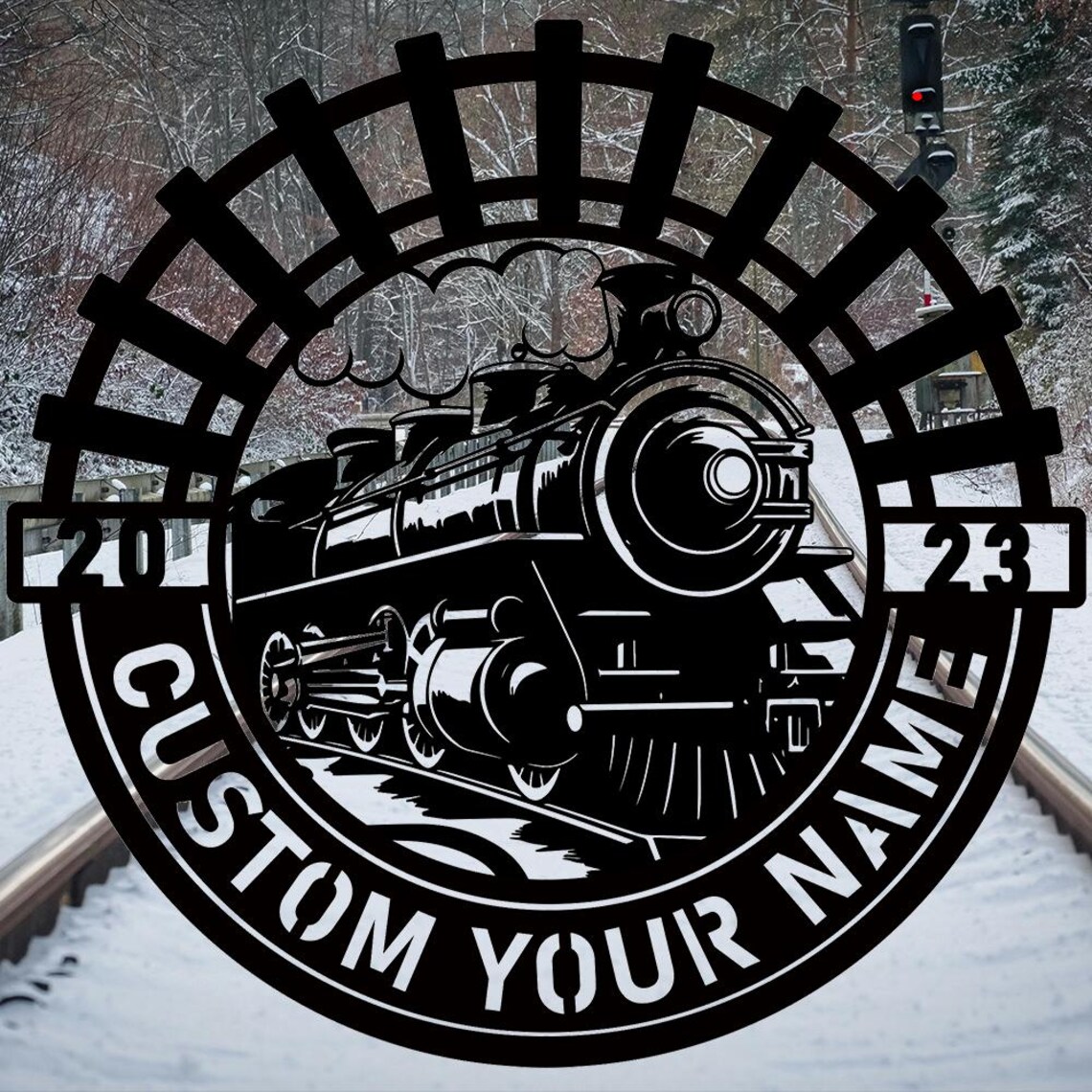 Personalized Train Metal Wall Art,custom Train Metal Wall Sign,train ...