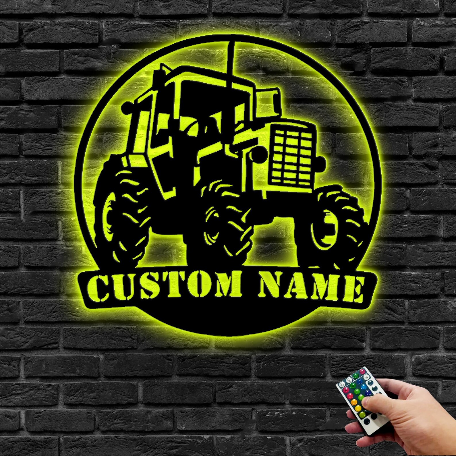 Custom Tractor Metal Wall Sign, Personalized Tractor Farm Signs, Metal ...