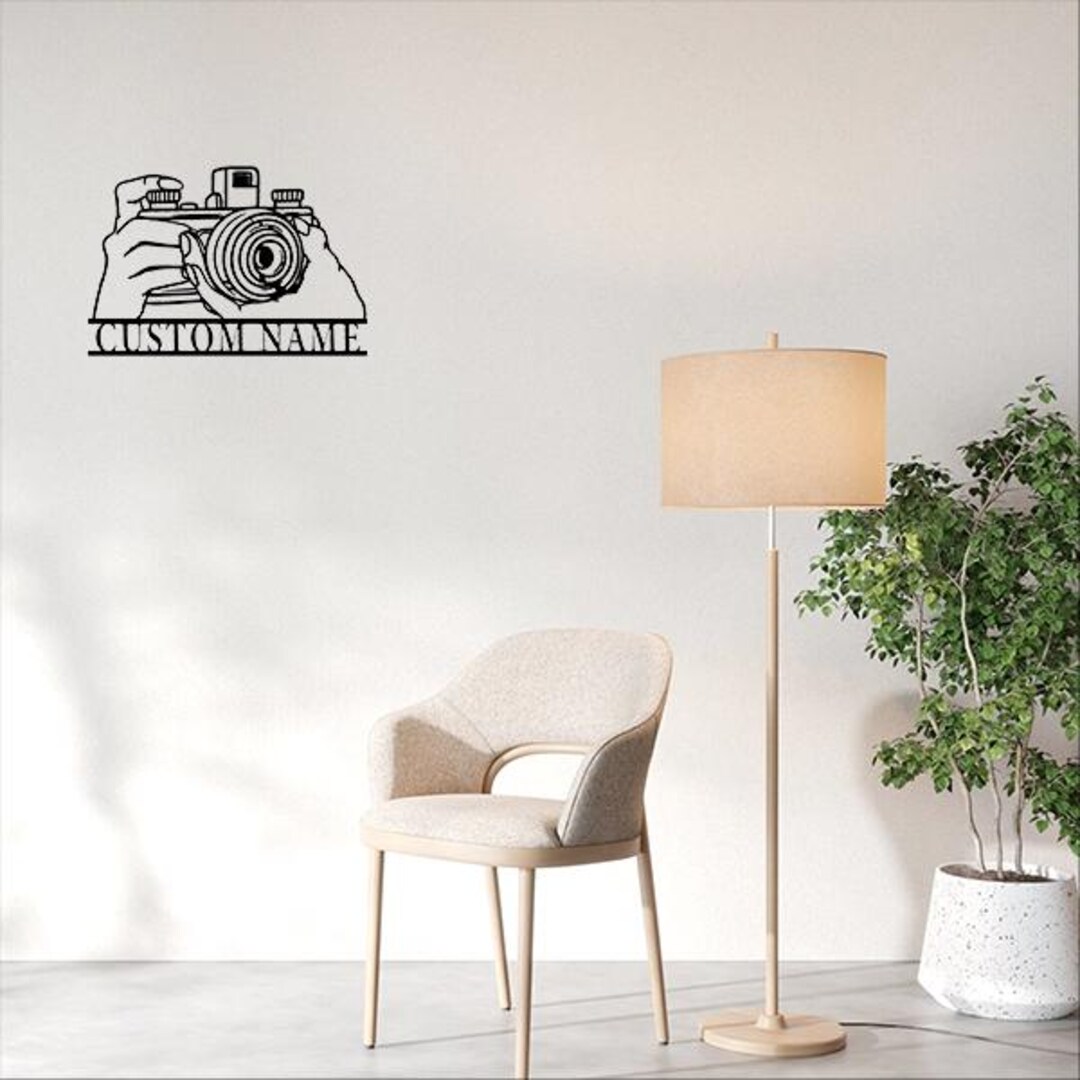 Personalized Camera Metal Sign,custom Camera Sign,camera Metal Home ...