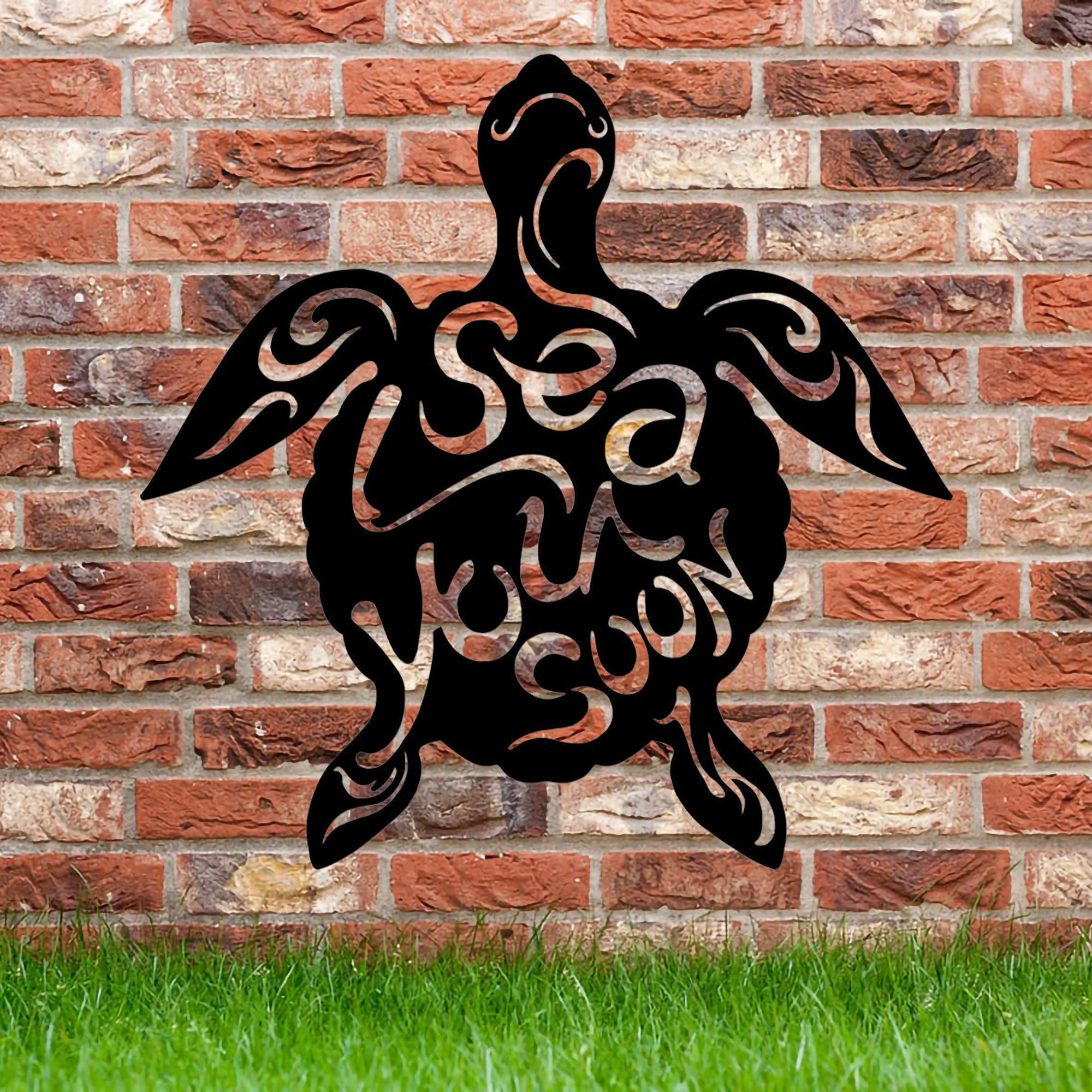 Sea Turtle Decorative Metal Sign, Metal Art, Metal Sign,, Summer ...