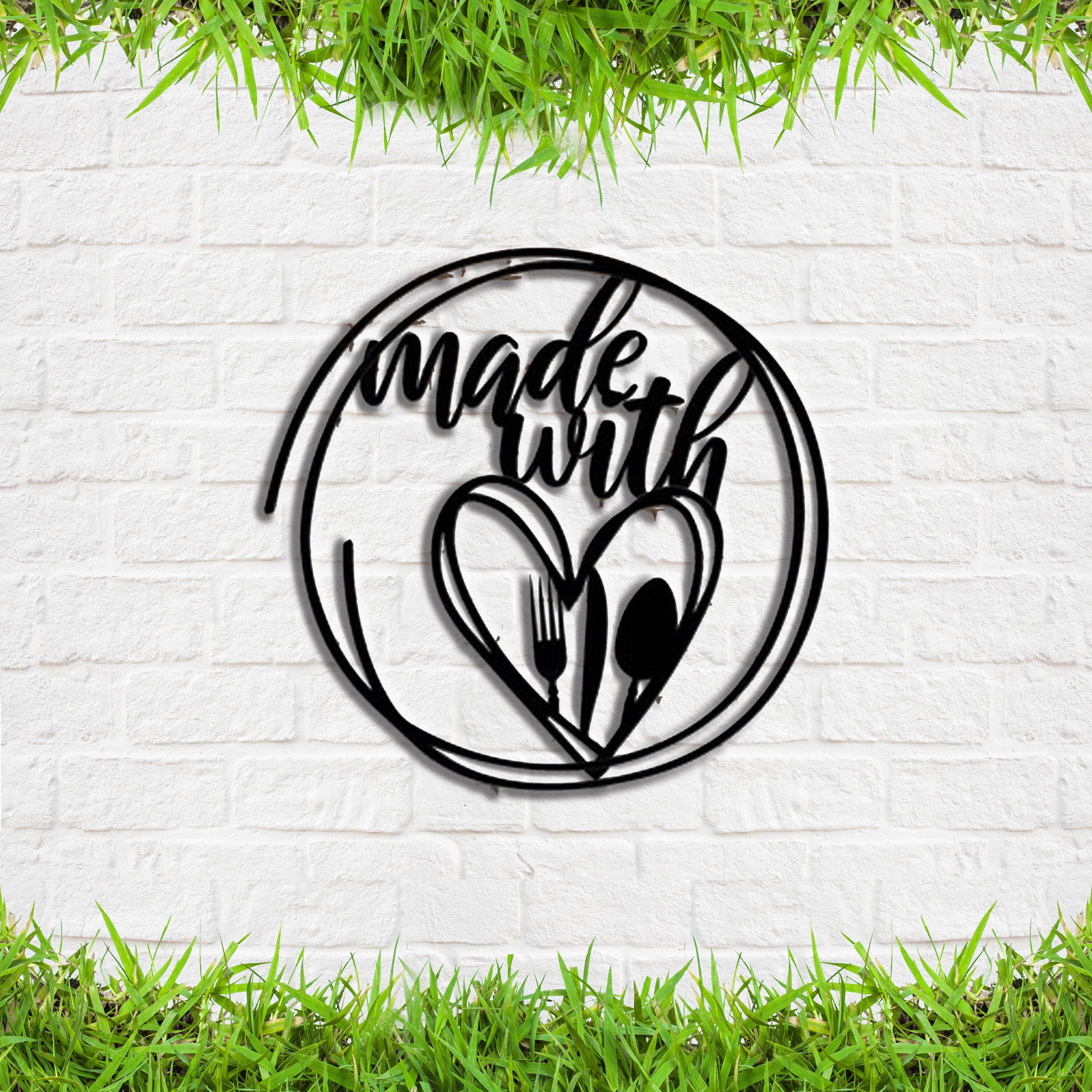 Custom Kitchen Metal Wall Art,made With Kitchen Wall Decor,kitchen Wall ...