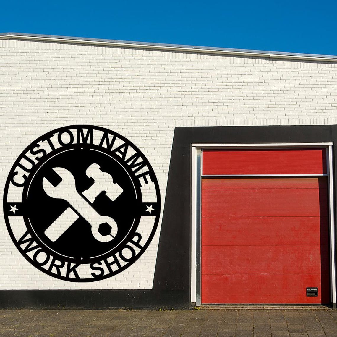 Personalized Metal Workshop Sign With Last Name,custom Work Shop Metal ...