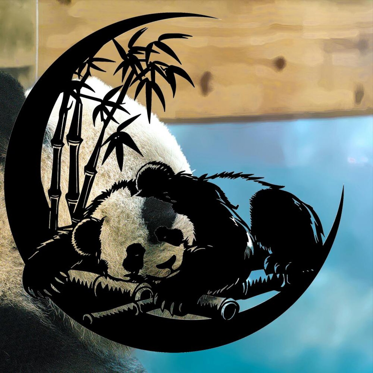 Personalized Metal Panda Wall Decor,custom Family Name Sign Home Decor ...
