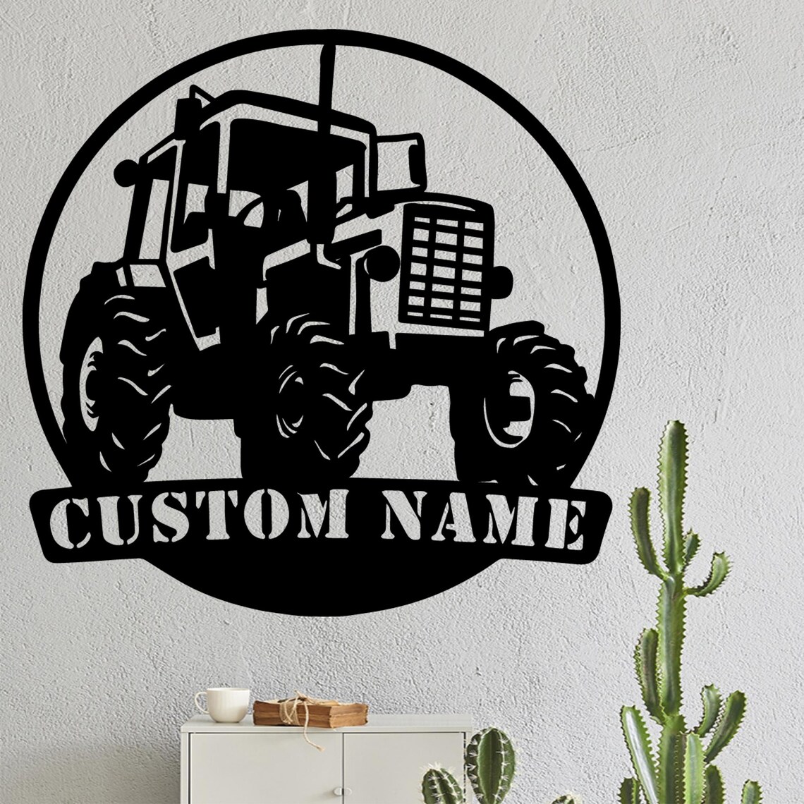 Custom Tractor Metal Wall Sign, Personalized Tractor Farm Signs, Metal ...