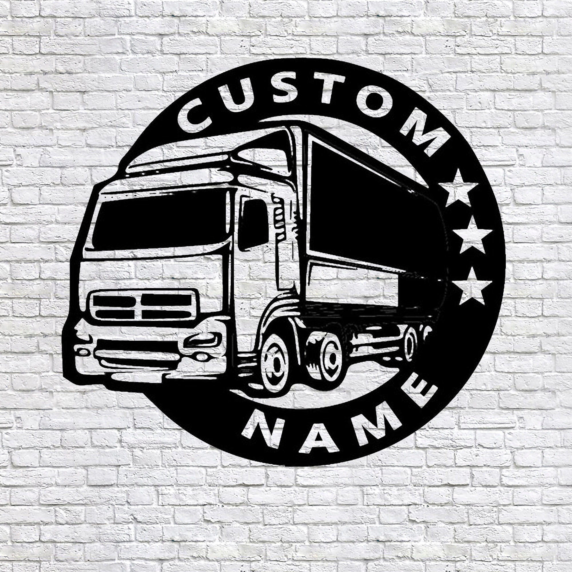 Custom Truck Metal Sign 2, Custom Truck Metal Sign, Truck Name Sign ...