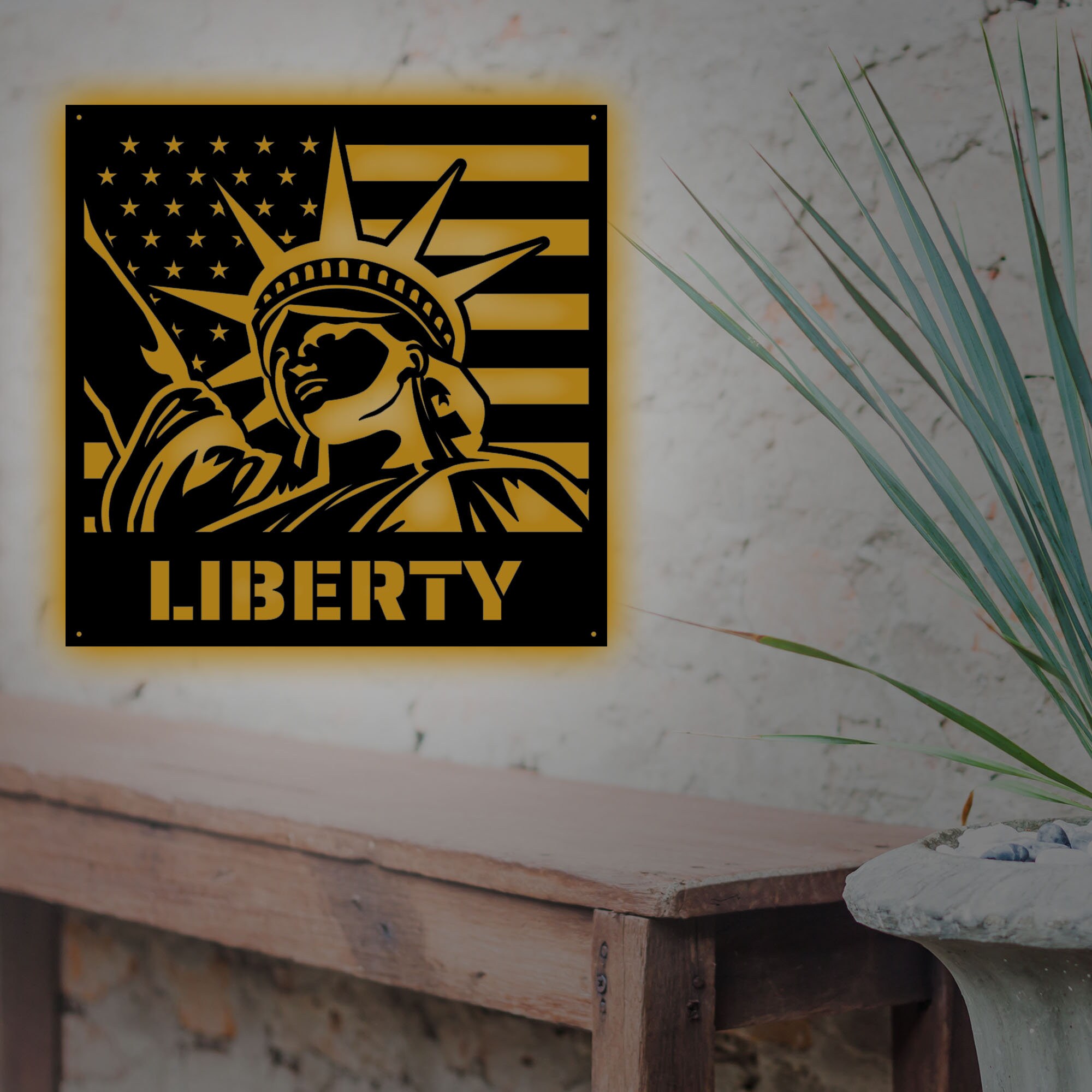 Personalized Statue of Liberty Metal Sign Inspirational - Etsy