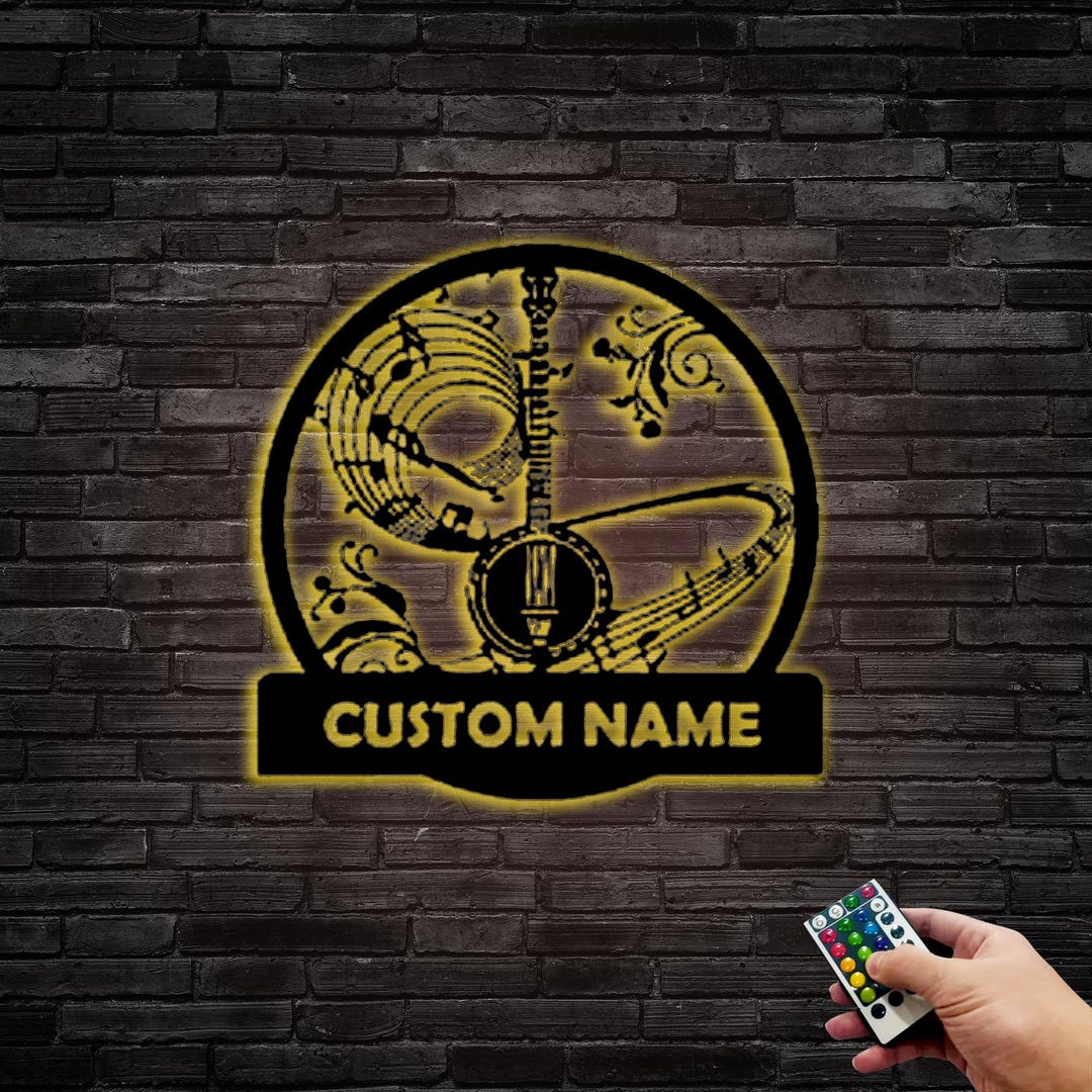 Personalized Music Metal Wall Art and Decor,custom Name Music Metal ...