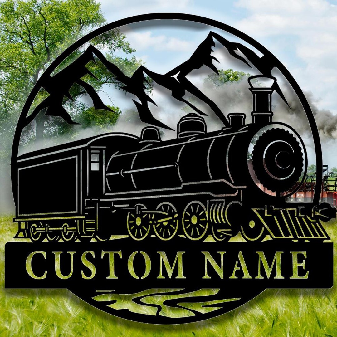 Custom Train Metal Wall Signs,personalized Train Metal Wall Art ...