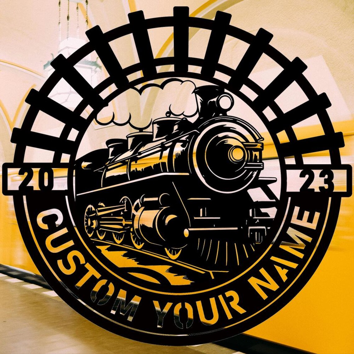 Personalized Train Metal Wall Art,custom Train Metal Wall Sign,train ...