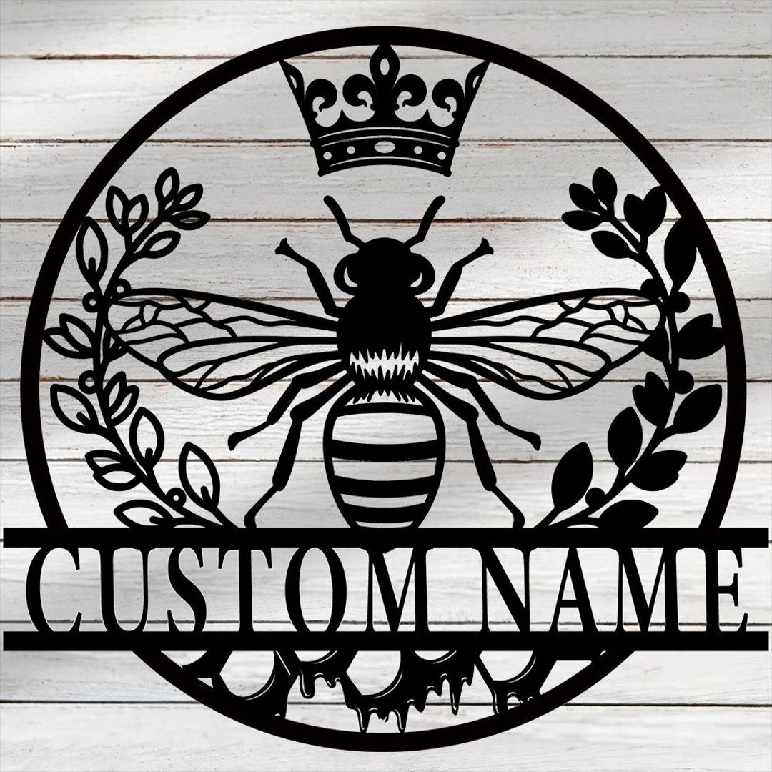 Personalized Bee Honeycombs Name Sign Decoration for Room,custom Bee ...