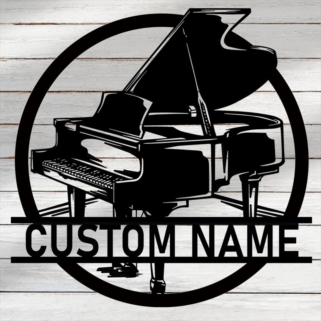 Personalized Piano Music Metal Wall Art,custom Piano Metal Wall Sign ...