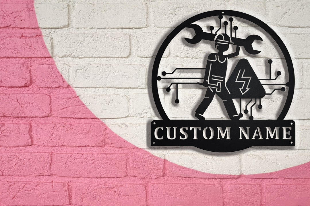 Electrical Engineering Personalized Monogram Metal Wall Decor ...