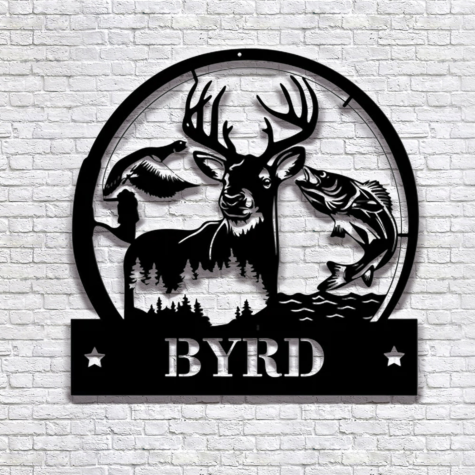 Custom Metal Hunting Sign Personalized Deer Duck Turkey Sign - Etsy