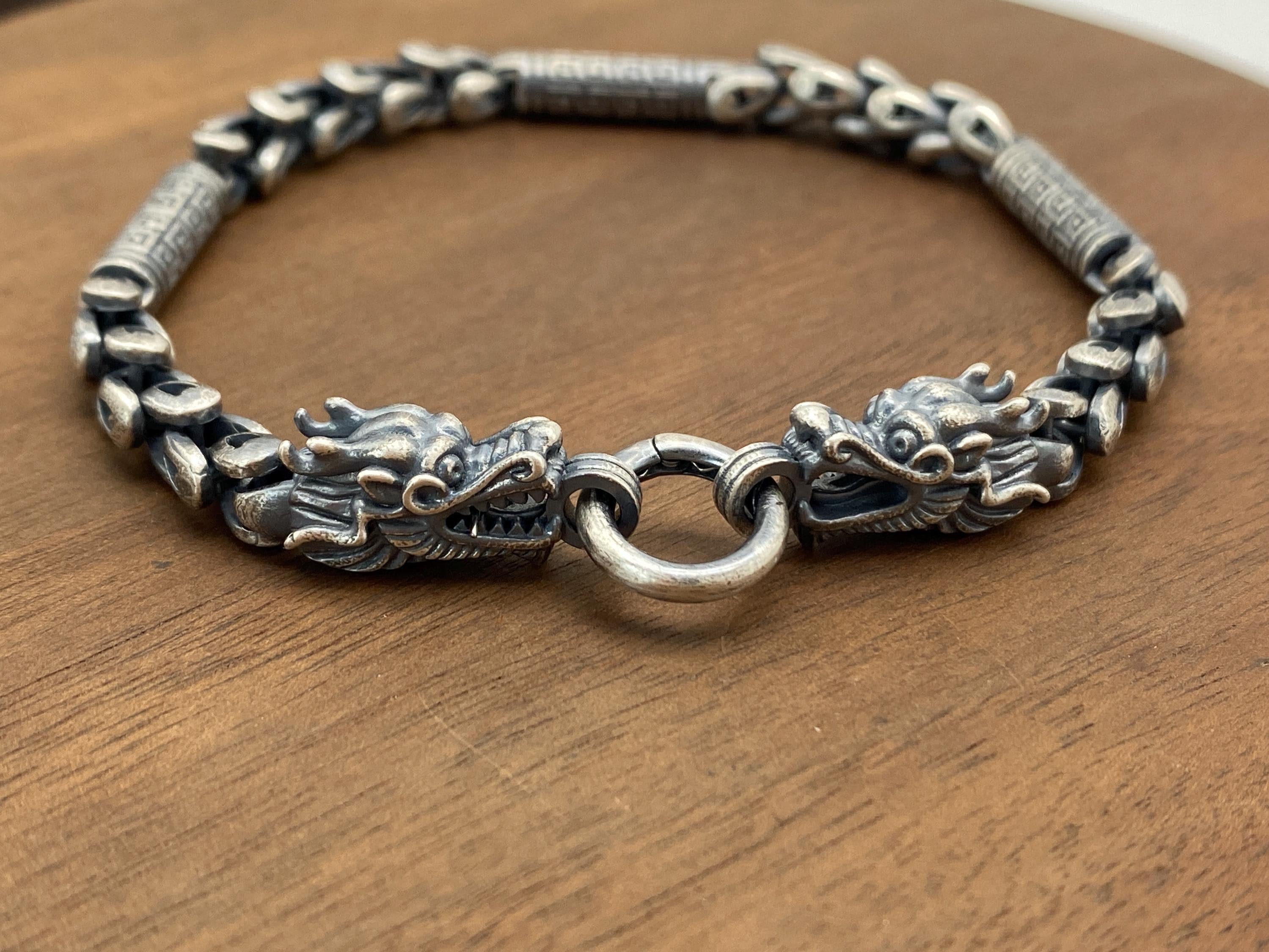 Dragon Bracelet 925 Sterling Silver - Etsy