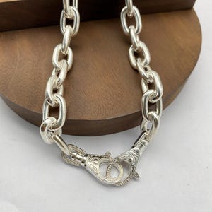 Silver Chain Key Chain Wallet Chain Mens Necklace 925 Sterling Silver ...