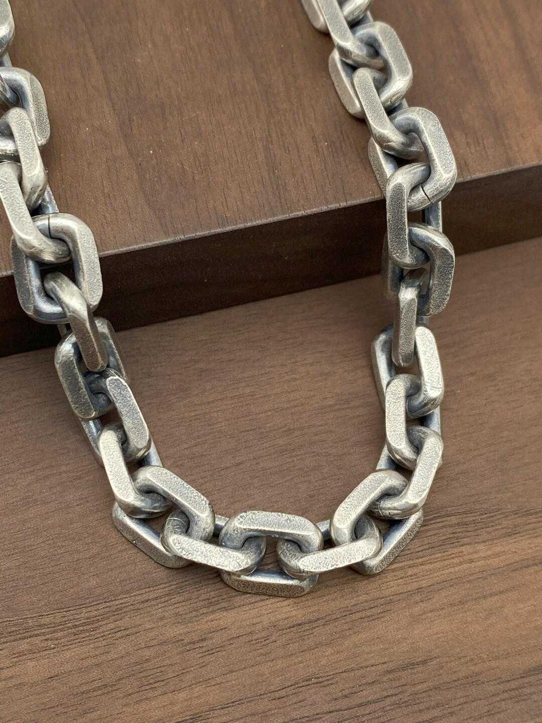 Mens Chunky 925 Sterling Silver Chain Necklace - Diamond Cut Cable ...