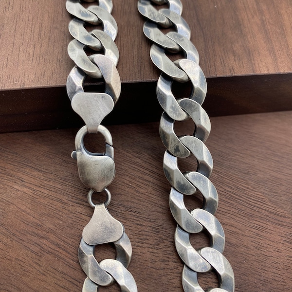 Big Silver Chains for Men - Etsy