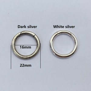 925 Silver Clasp Chain Clasp Round Spring Clasp,silver Circle Clasp,big ...